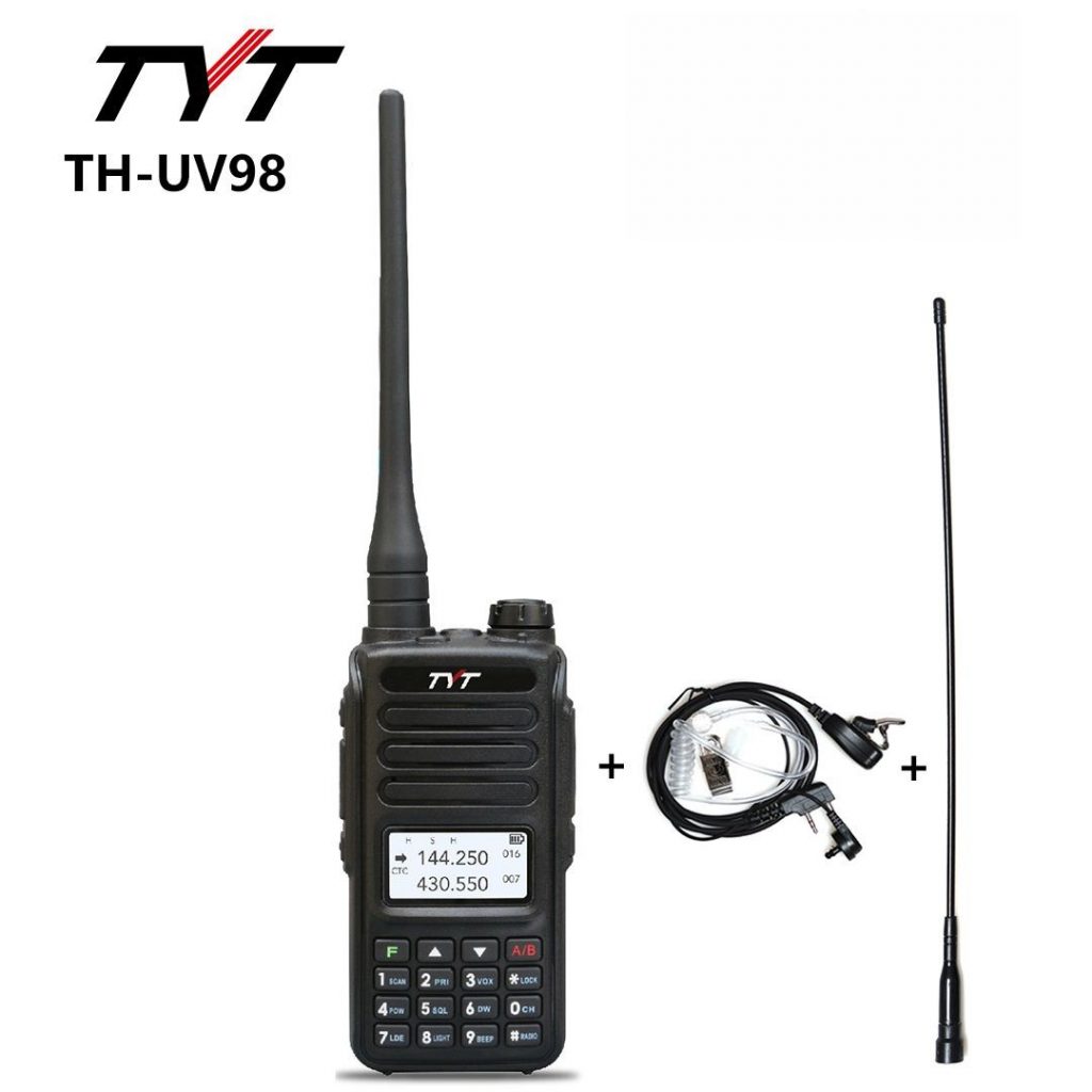 TYT TH-UV98 Walkie Talkie 10W 3200mAh Battery Dual Band UHF VHF ...