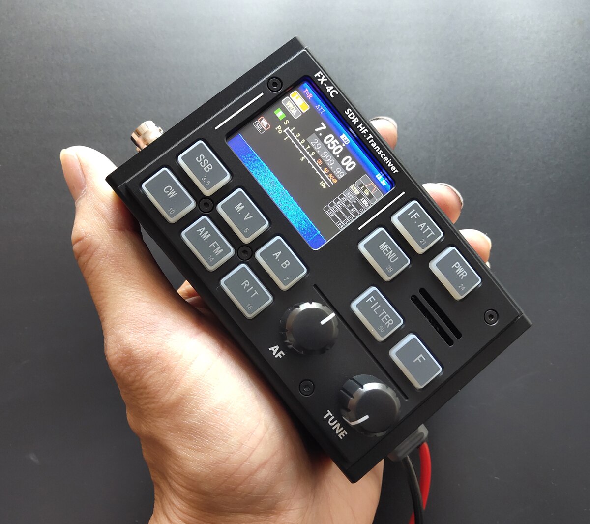 FX-4C Pocket Wizard 10W SSB/CW/AM/FM HF Shortwave Radio SDR Built-in ...