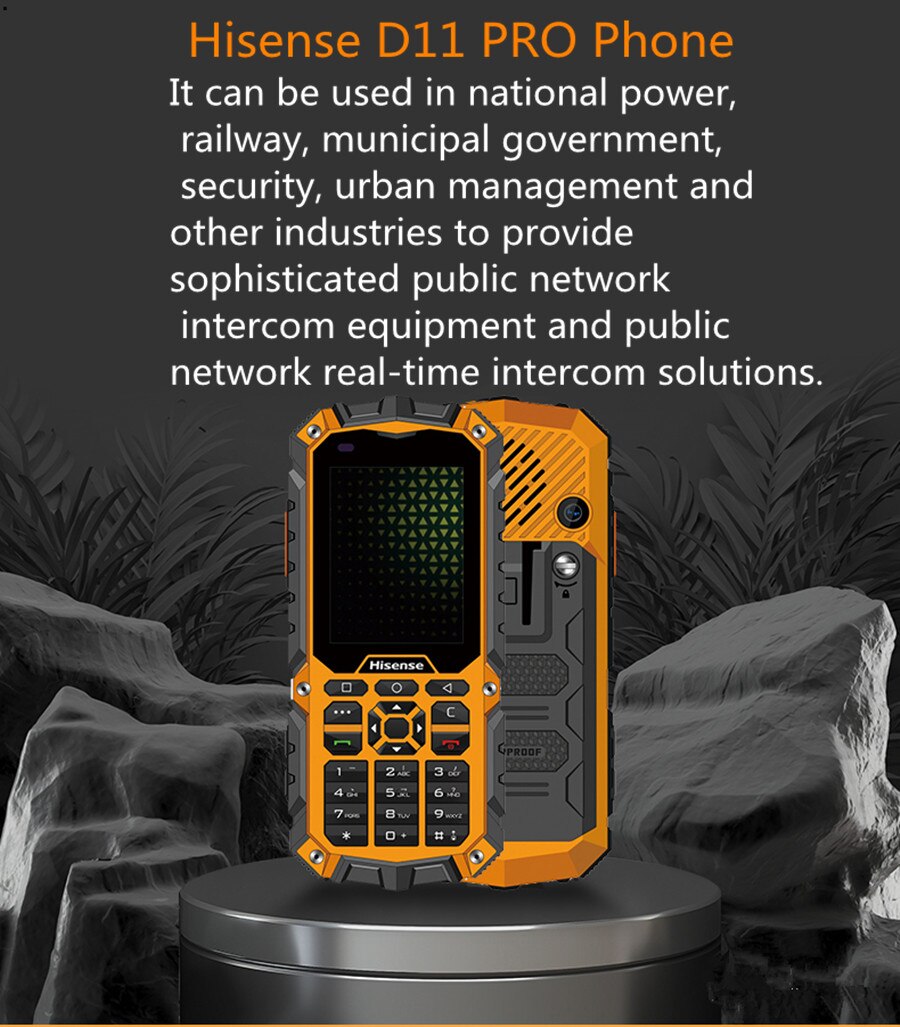 Hisense D11 Pro Zello PTT Smartphone IP68 Waterproof 4G LTE Explosion ...