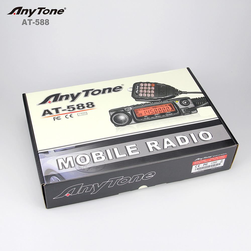 Anytone AT-588 VHF 136-174 Mhz Mobile Transceiver Anytone AT588 Car ...