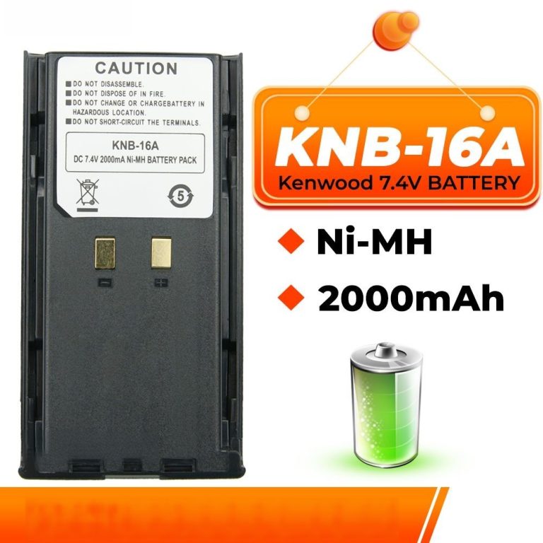 7.4V 2000mAh KNB-16A Ni-MH Replacement Battery for Kenwood TK-480 TK ...