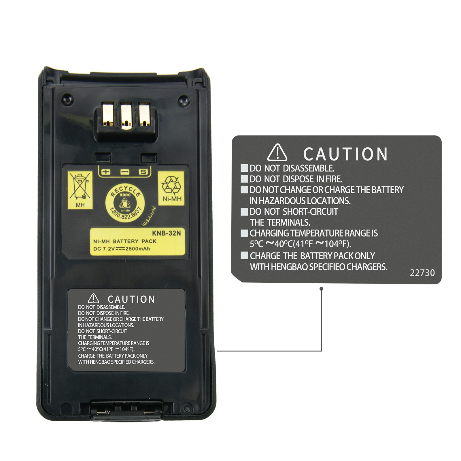 KNB-31A KNB-32N 2500mAh Battery for KENWOOD NX-210 NX-210G NX-410 NX ...