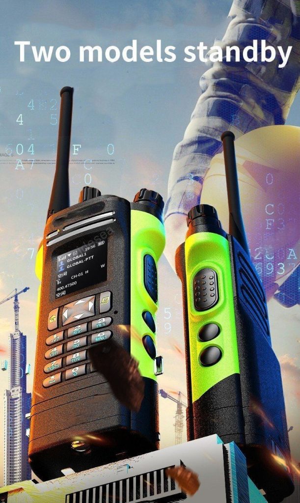 Military Intercom XL6500 GPS POC UHF 4G LTE SIM Card Two-way Radio Long ...