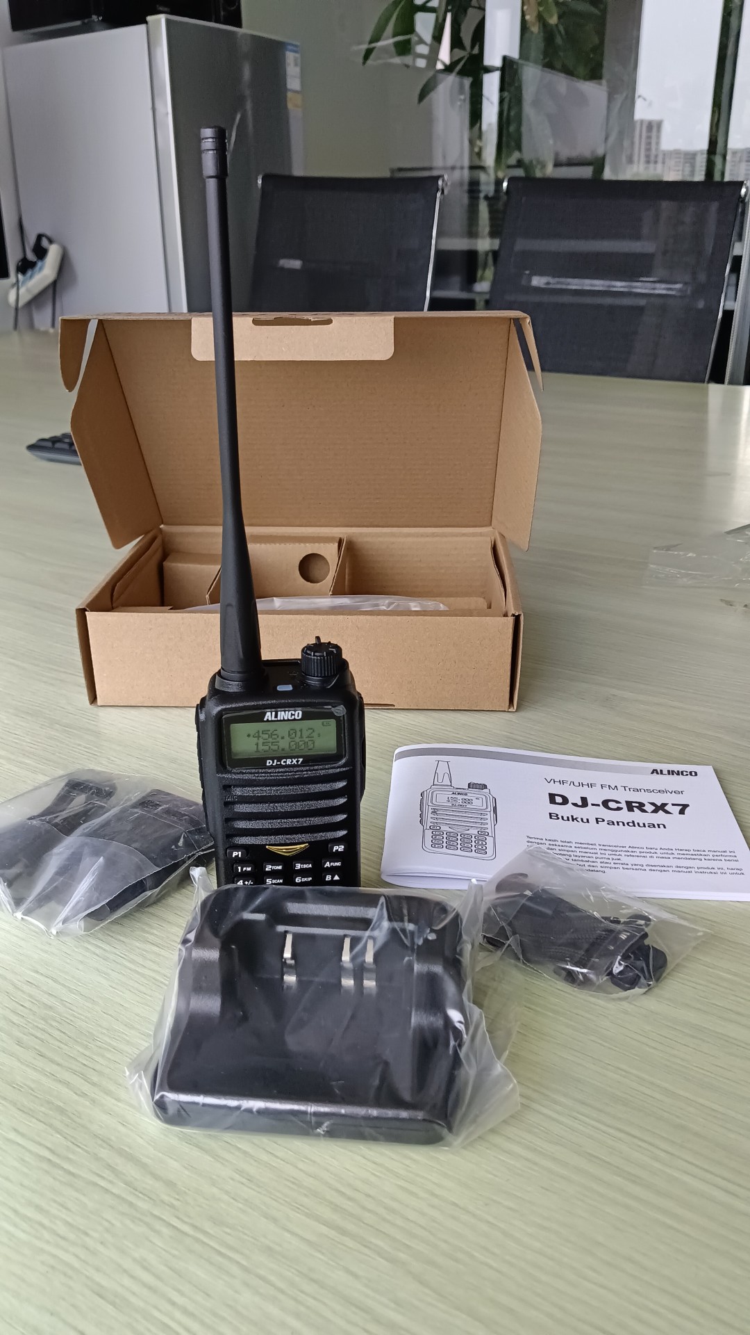 HT Alinco DJ-CRX7 VHF UHF Dual Band FM Transceiver Free Shipping - ALAFONE