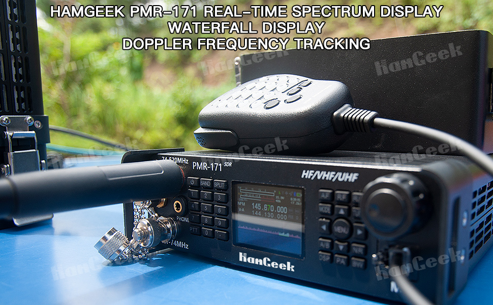 HAMGEEK PMR-171 100KHz-2GHz 20W Military Radio SDR Transceiver VHF UHF ...