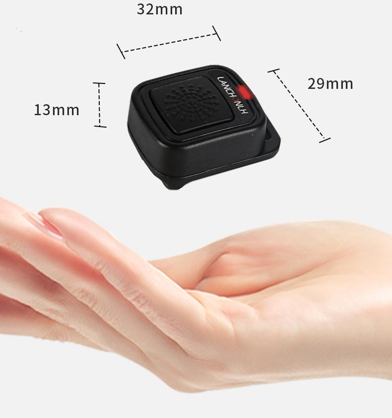 POA68 Wireless Ring PTT Walkie Talkie Bluetooth Transmitter Radio ...