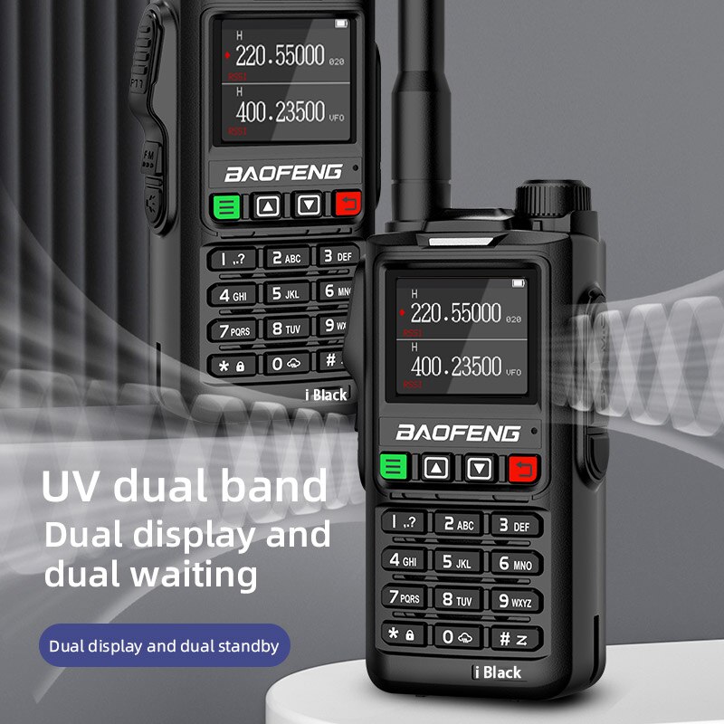 Baofeng UV18 i Black pro Model Professional Long Range Walkie Talkie, 4 ...