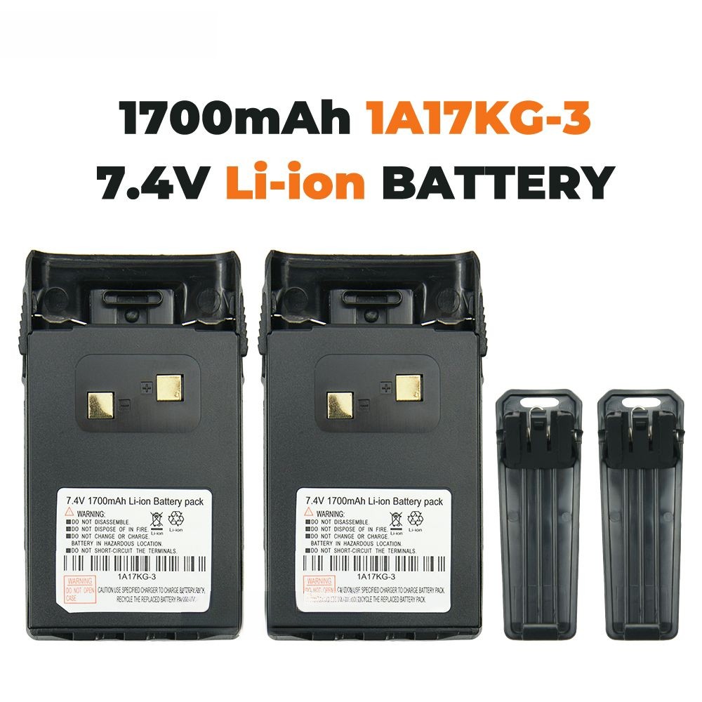 7.4V 1700mAh 1A17 KG-3 Li-Ion Battery for WouXun KG-UVD1P KG-UV6D KG ...