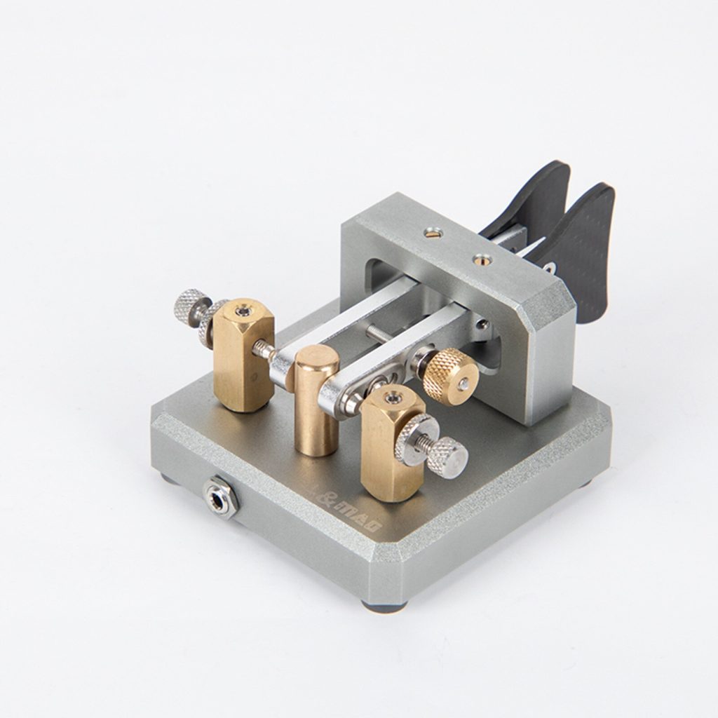 Automatic Morse Keyer Dual-Paddle Telegraph Key CW Key (Red) for Ham ...