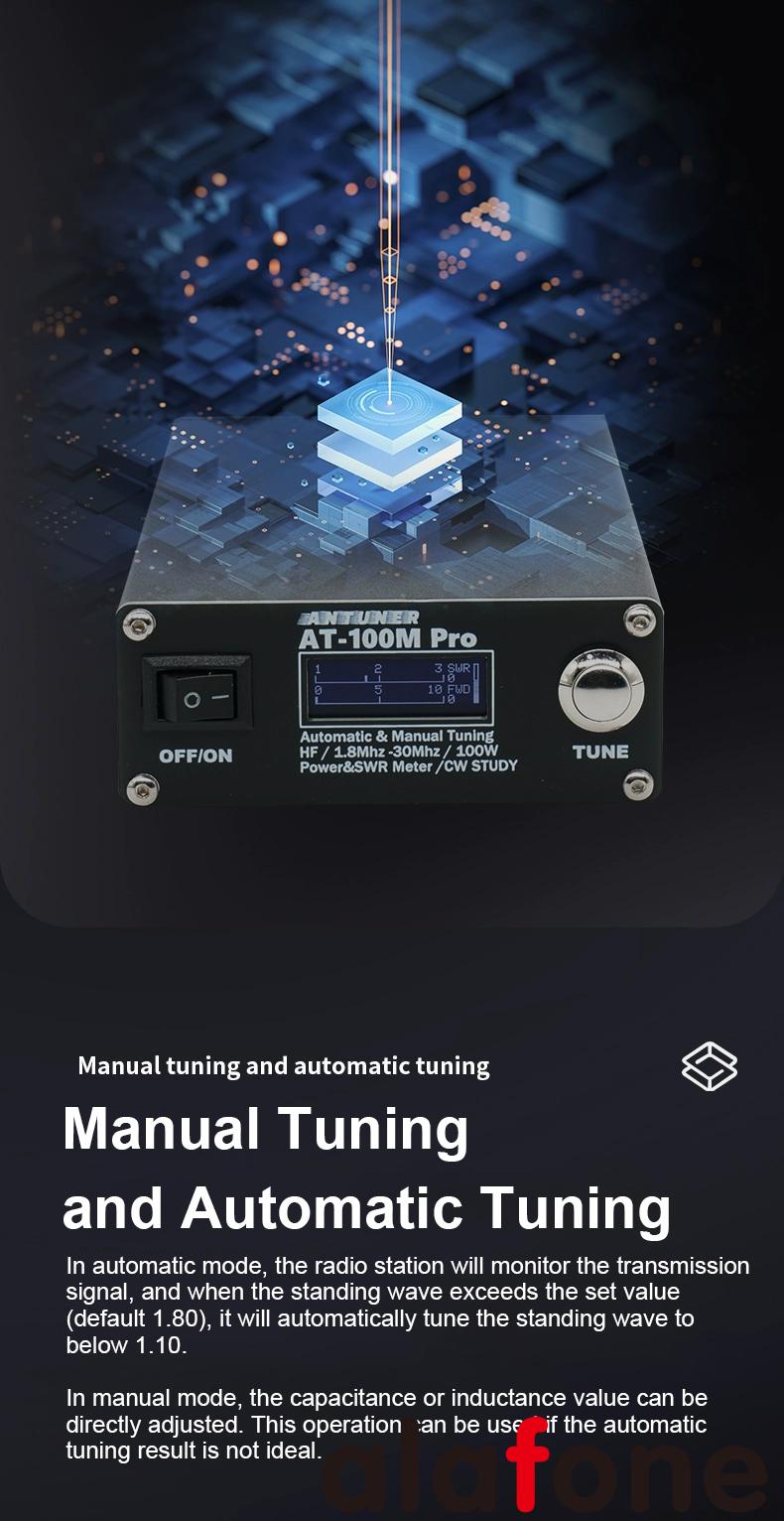 ANTUNER AT-100M Pro Universal Antenna Tuner for YAESU/ICOM/KENWOOD For ...