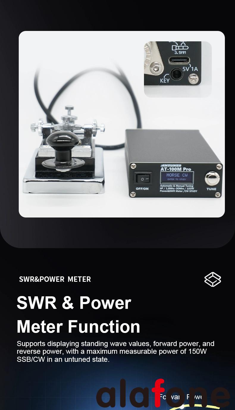 ANTUNER AT-100M Pro Universal Antenna Tuner for YAESU/ICOM/KENWOOD For ...