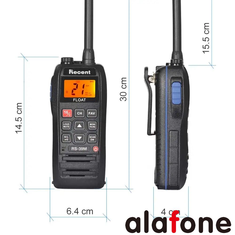 Recent RS-39M VHF Marine Band IP-X7 Waterproof Handheld Walkie Talkie ...