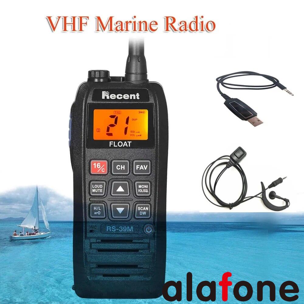 Recent RS-39M VHF Marine Band IP-X7 Waterproof Handheld Walkie Talkie ...
