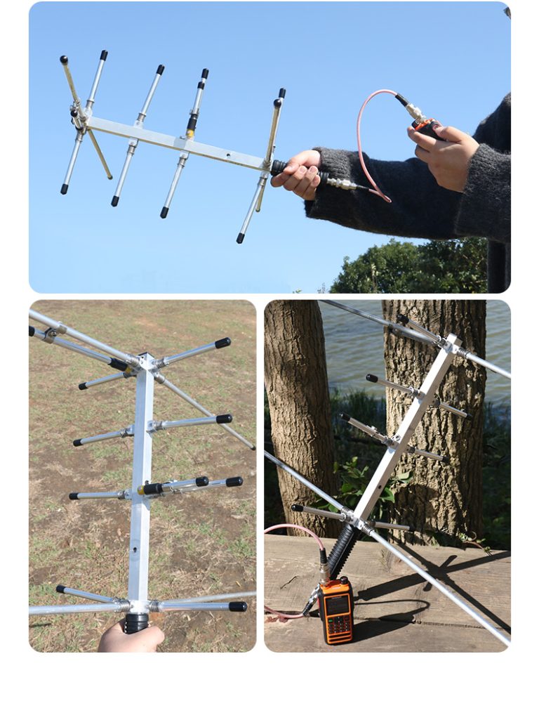 Upgraded UHF VHF Dual-Band MagicalANT Handheld Yagi Antenna Foldable ...