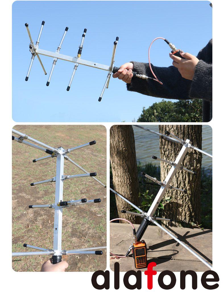 Upgraded UHF VHF Dual-Band MagicalANT Handheld Yagi Antenna Foldable ...