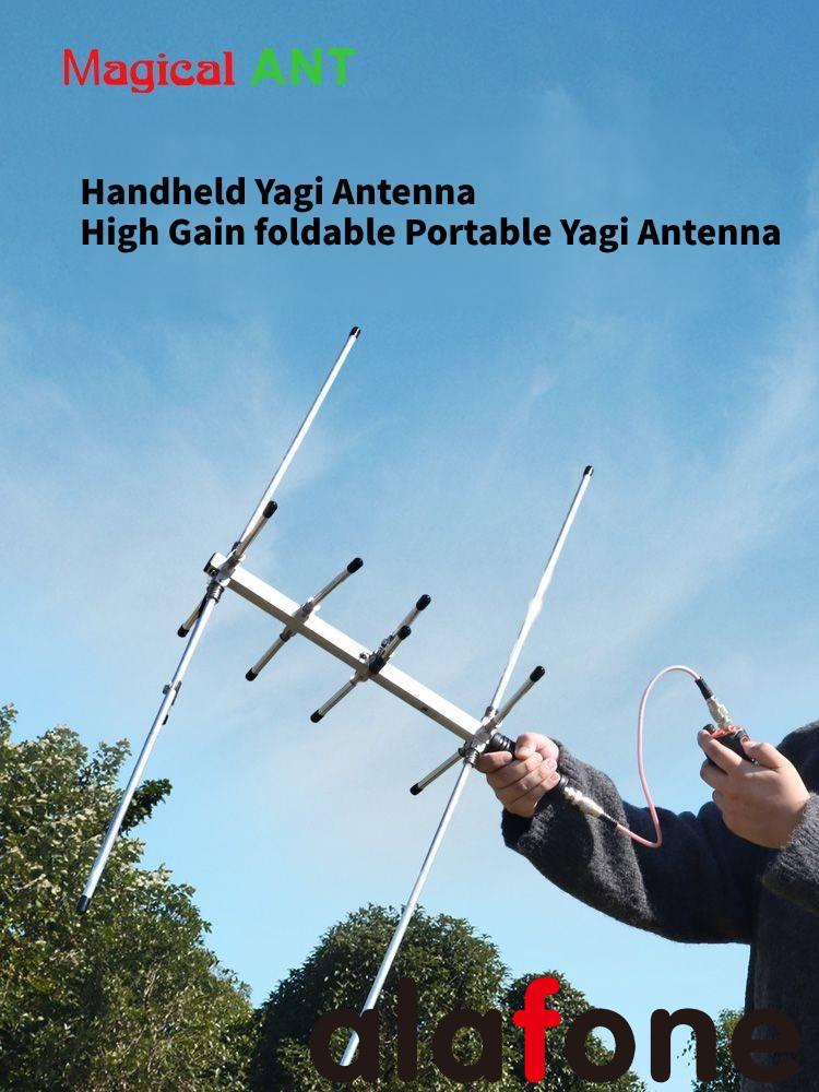 Upgraded UHF VHF Dual-Band MagicalANT Handheld Yagi Antenna Foldable ...