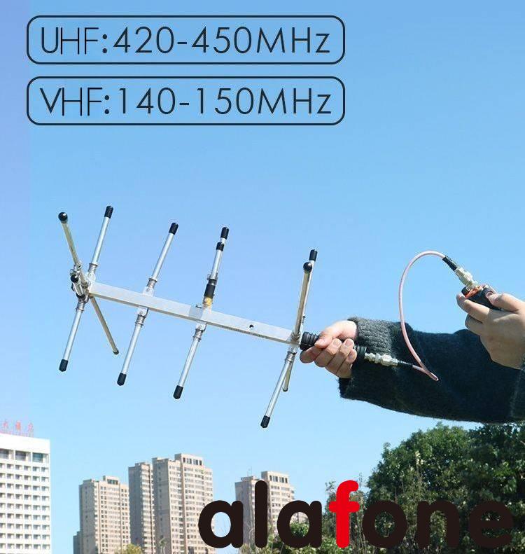 Upgraded UHF VHF Dual-Band MagicalANT Handheld Yagi Antenna Foldable High Gain Portable Pocket ...