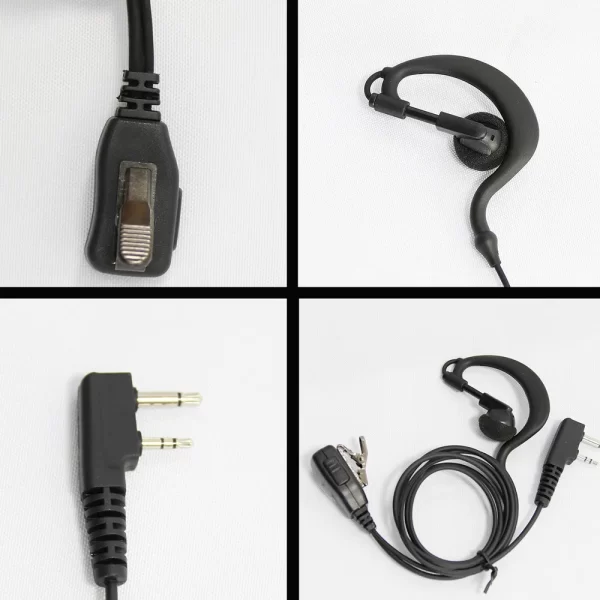 G-style Earloop Headset Earpiece MIC for ICOM IC-F33 F34 F43 F44 F3000 ...