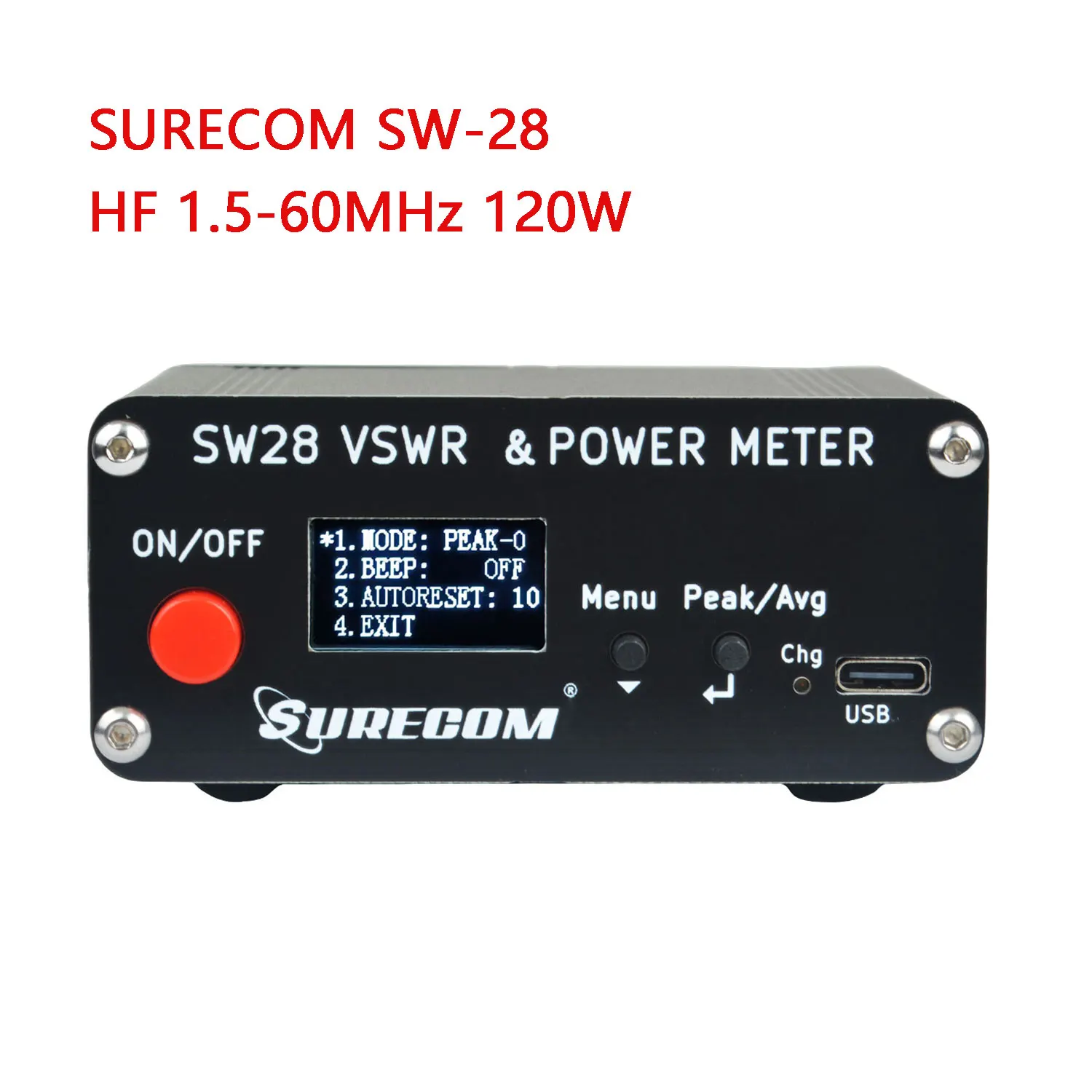 SURECOM SW-28 SWR PowerMeter HF 1.5-60MHz 120W M Type Connector for Two ...