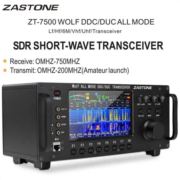 ZASTONE ZT7500 SDR Short Wave Transceiver Wolf DDC/DUC All Moded - ALAFONE
