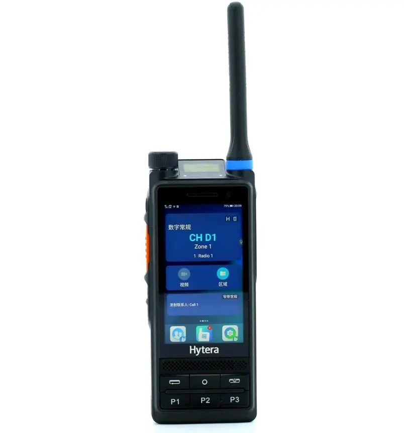 Hytera PDC680 4G Digital Dual-mode Rugged VHF/ UHF/ 350-400 MHz DMR Radio Android Smartphone ...
