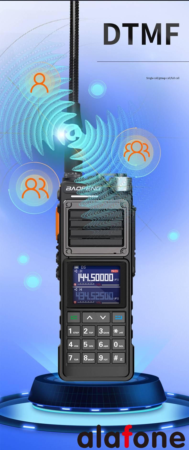 BAOFENG UV-25A Ham Radio High Powerful Tactical Walkie Talkie 50KM Four ...
