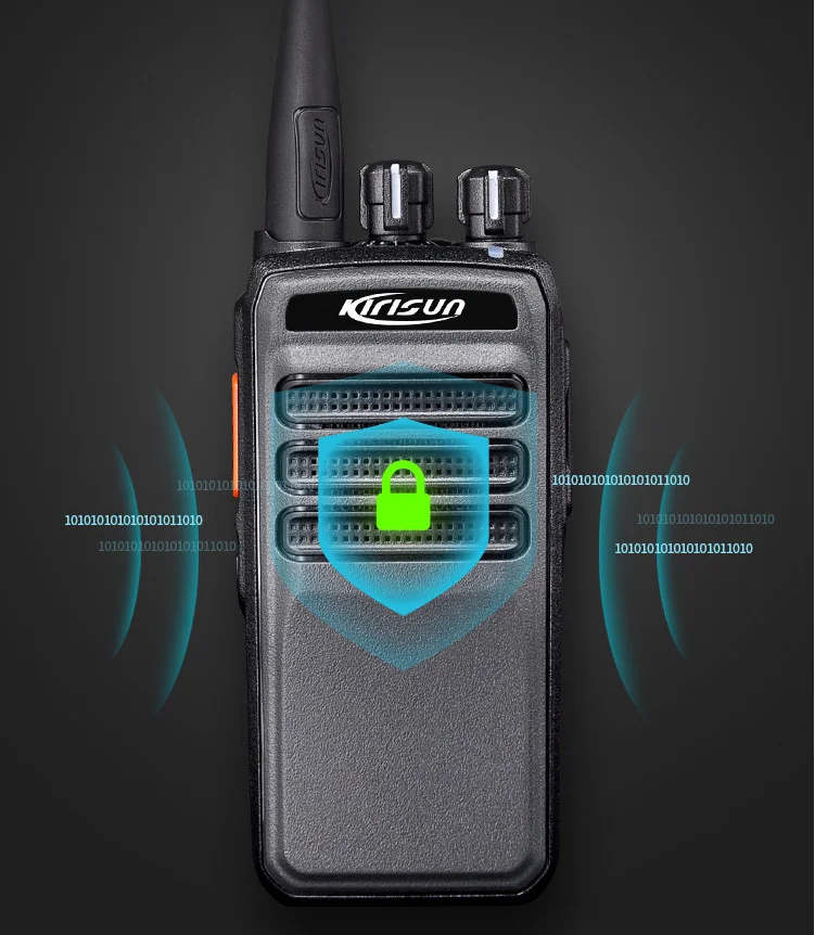 Kirisun DP405 VHF UHF DMR Digital Two way radio with voice encryption ...