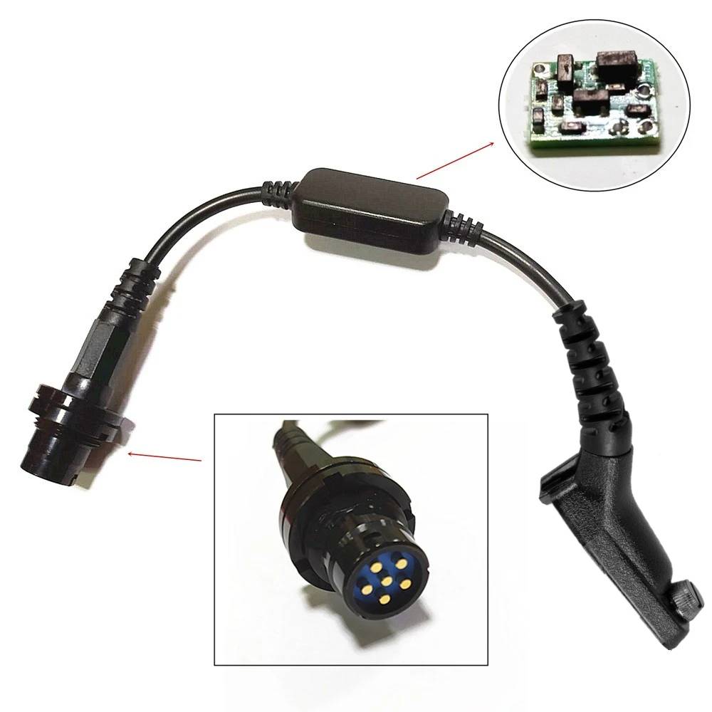 For PRC152 /PRC-148 Harris walkie talkie 6 pin to for motorola Xir DP ...