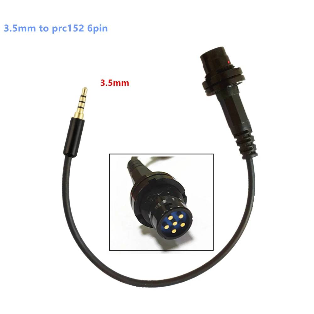 AN/PRC-152/PRC 148 Harris Radio 6 pin female turn to Mobile phone 3.5mm ...