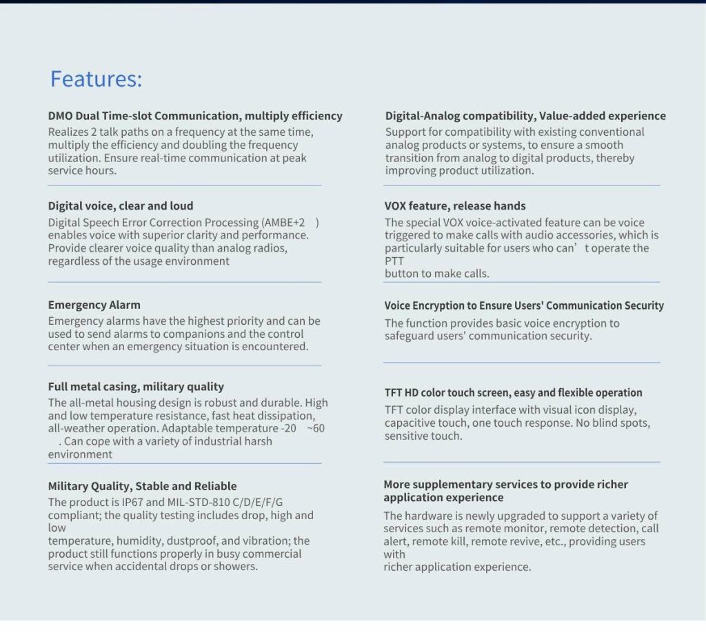 New Arrival Kydera CDR-500UV GPS Waterproof Dual Band DMR Digital ...