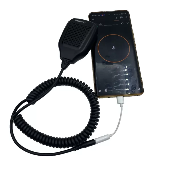 3.5mm Jack Plug Handheld Shoulder Speaker Mic Microphone Ptt Compatible ...