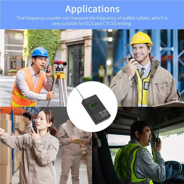 RK-560 Frequency Counter Meter 50MHz-2.4GHz Portable Handheld Test ...