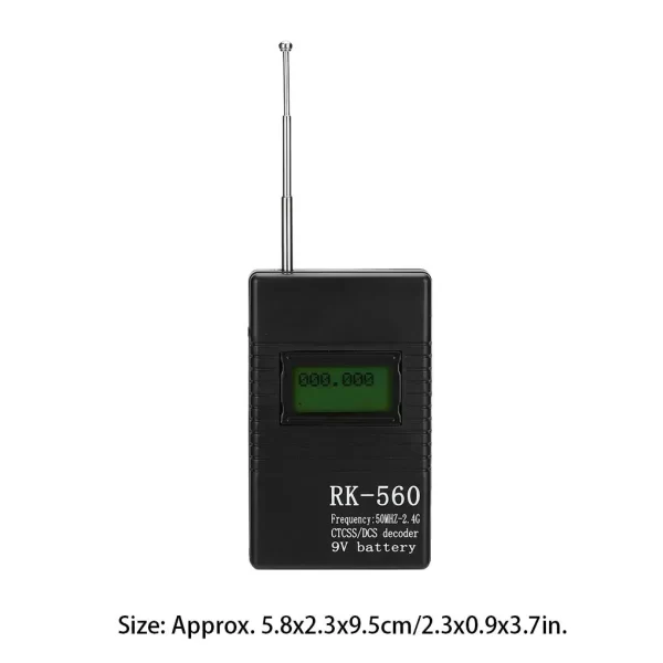 RK-560 Frequency Counter Meter 50MHz-2.4GHz Portable Handheld Test ...
