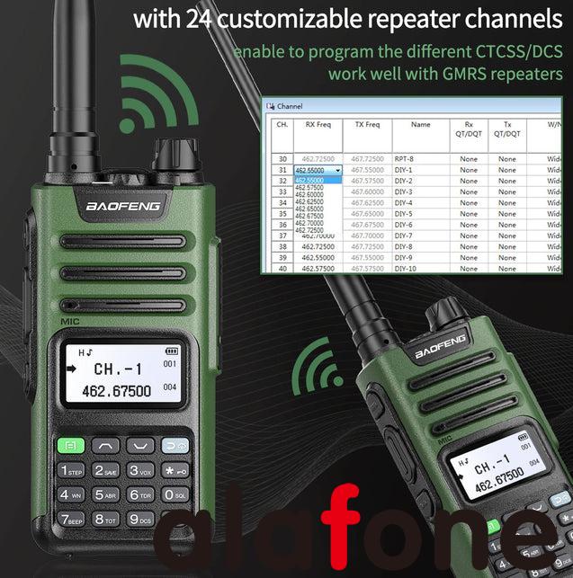 BAOFENG GM-15 Pro Dual Band Handheld Radio 30 GMRS 11 NoAA weather ...