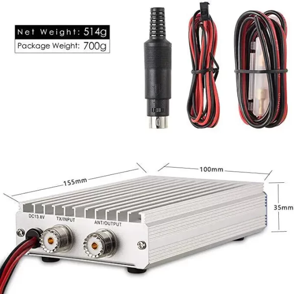 45W MX-P50M HF Power Amplifier for FT-817 ICOM IC-703 Elecraft KX3 QRP FT-818 Xiegu G90 G90S G1M ...