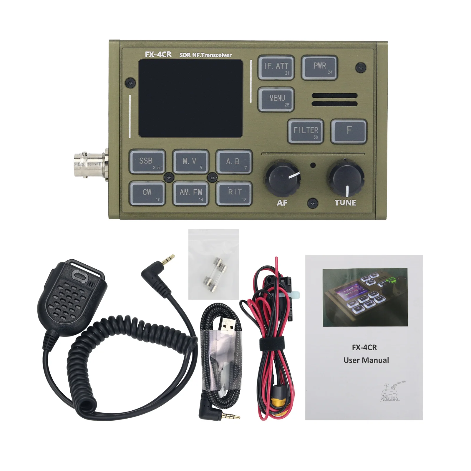 FX-4CR-2 Third Generation SDR HF Transceiver with 1-20W Continuously ...