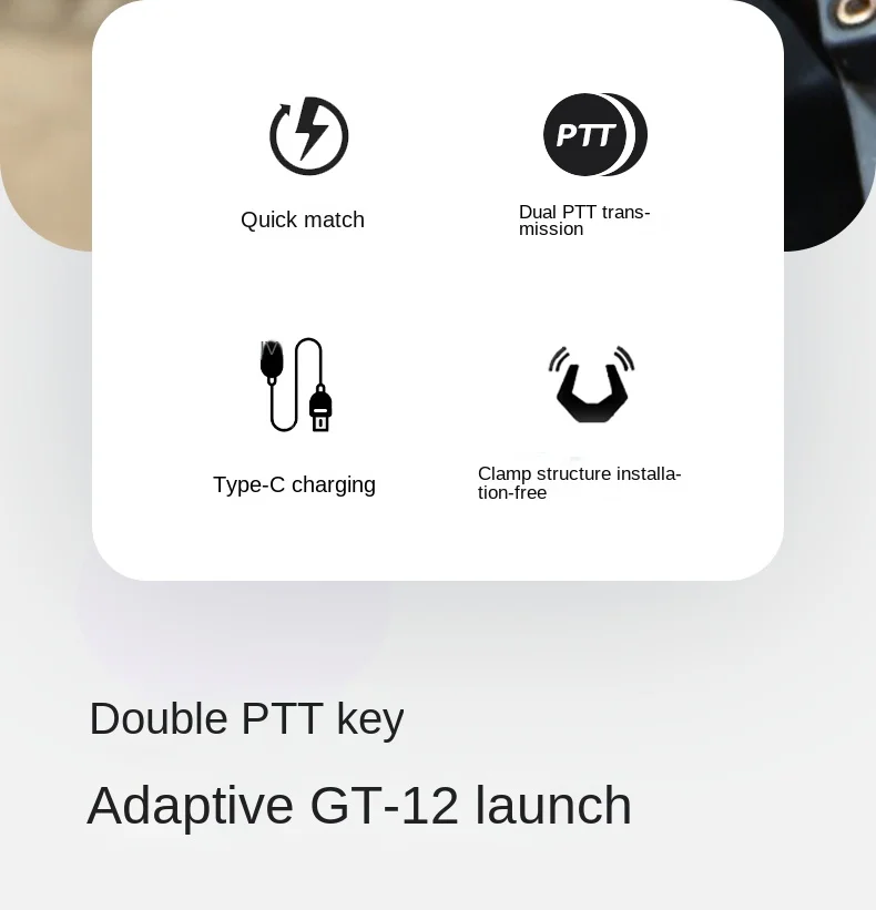 2024 New Arrival GT-12 SenHaix PTT Bluetooth Adapter Motorcycle Riding ...