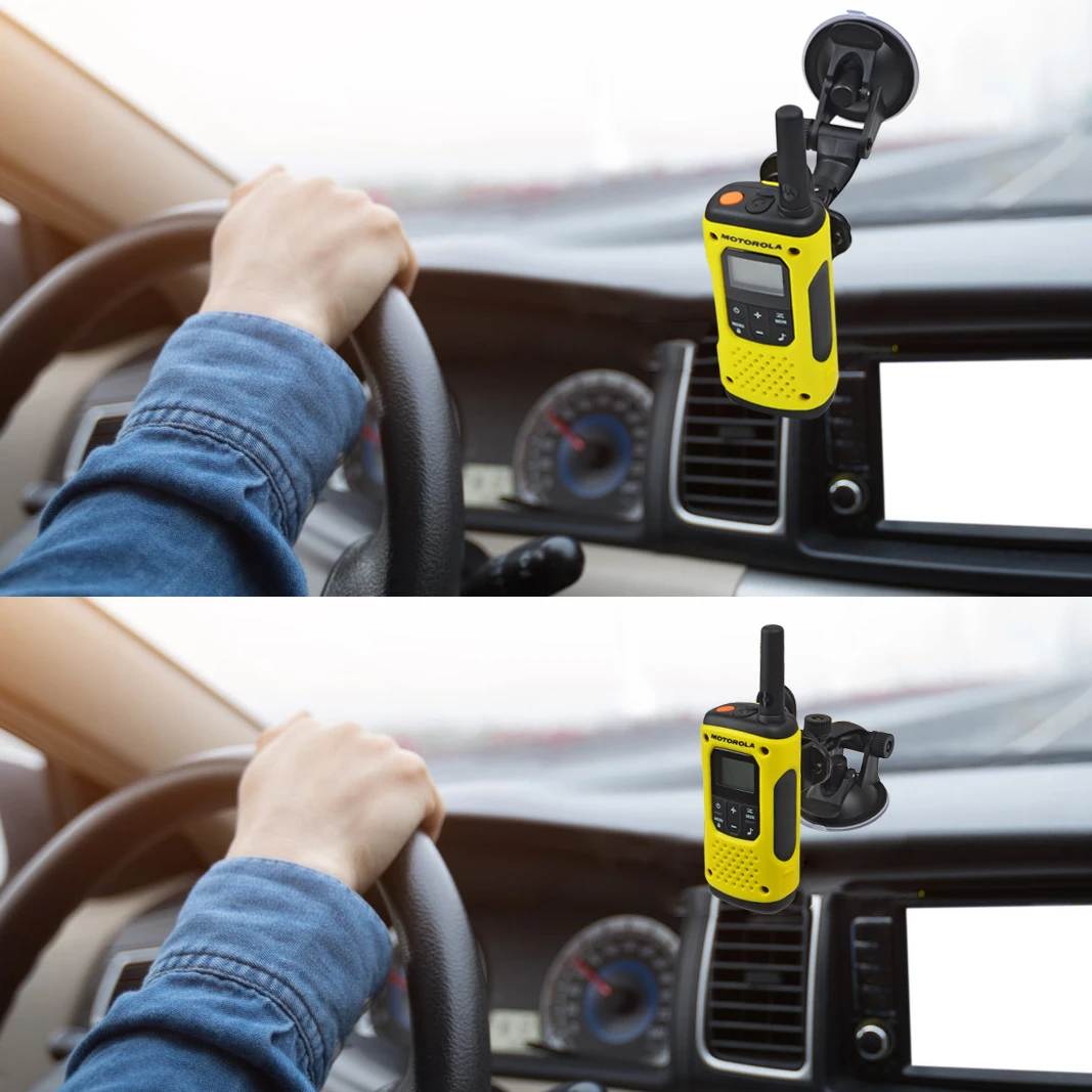 Handheld Radio Car Vacuum Suction Cup Vehicle Mount Holder Walkie ...