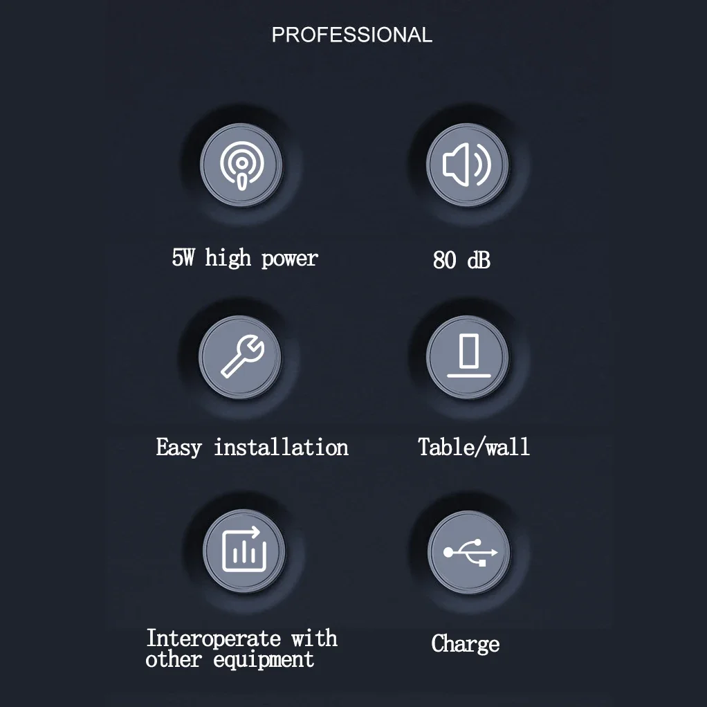 desktop two way radio With 360° universal metal microphone 5W high ...