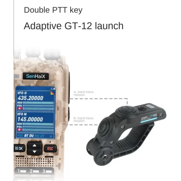 2024 New Arrival GT-12 SenHaix PTT Bluetooth Adapter Motorcycle Riding ...