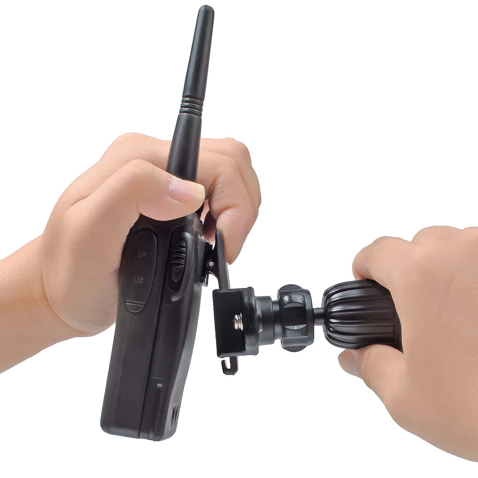 Two Way Radio Car Holder Bracket Steel Hook Handheld Radios Vehicle ...
