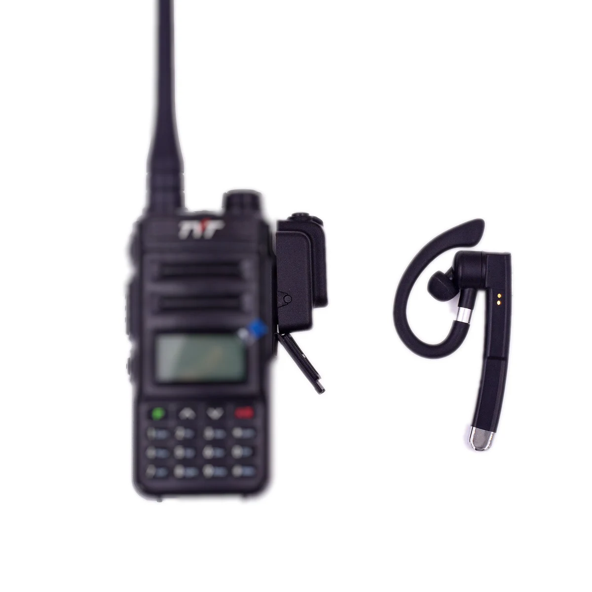 Walkie Talkie Bluetooth Wireless Headset Adapter Finger PTT Key for ...