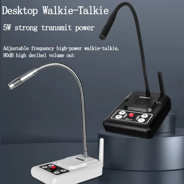 desktop two way radio With 360° universal metal microphone 5W high ...
