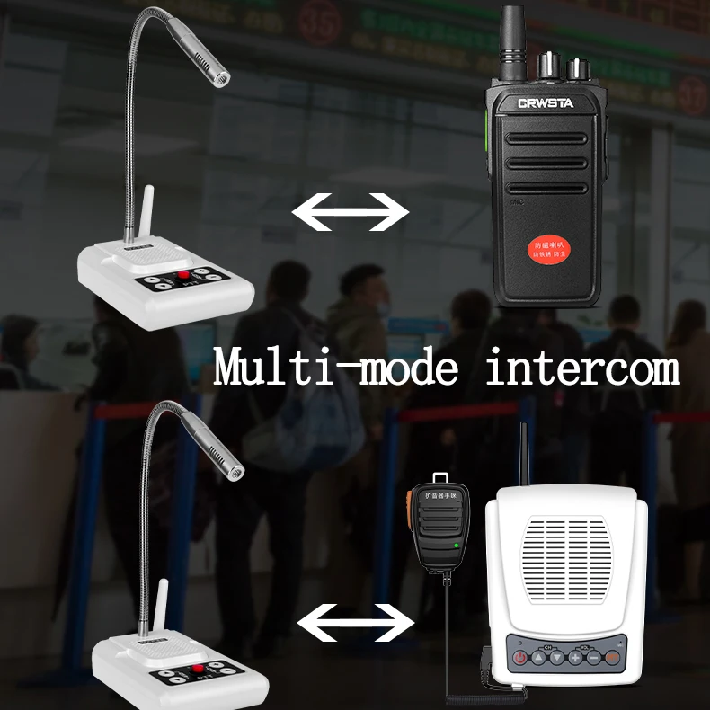 desktop two way radio With 360° universal metal microphone 5W high ...