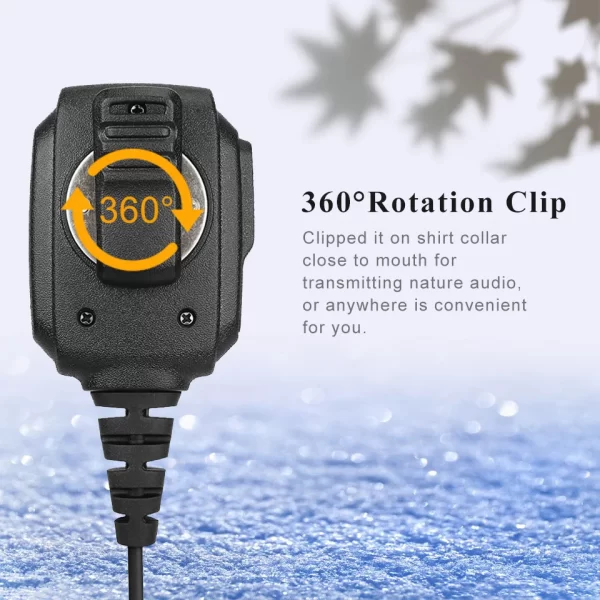 IP54 Waterproof Microphone Walkie Talkie Tangent Mic Shoulder Speaker ...