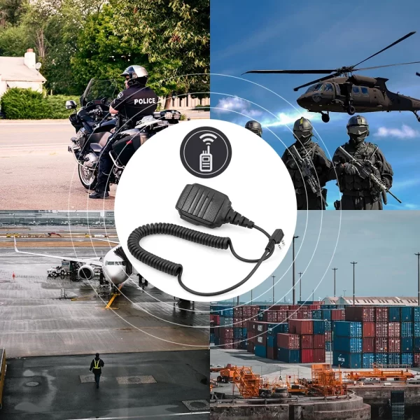 IP54 Waterproof Microphone Walkie Talkie Tangent Mic Shoulder Speaker ...