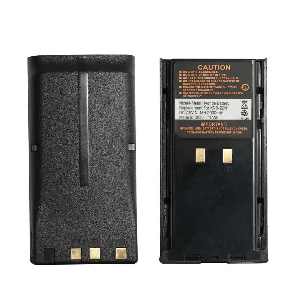 KNB-22N 7.5V Ni-MH 2000mAh Replacement Battery for Kenwood TK-190 TK ...