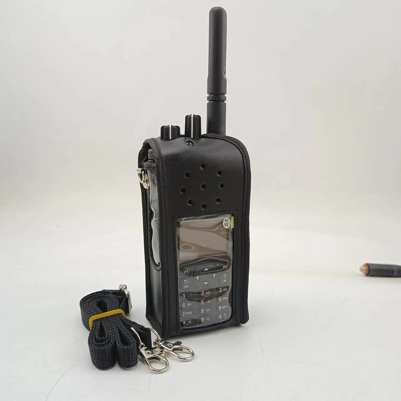 Radio Case Leather Pouch Protective sleeve Bags for Motorola DP4800 ...
