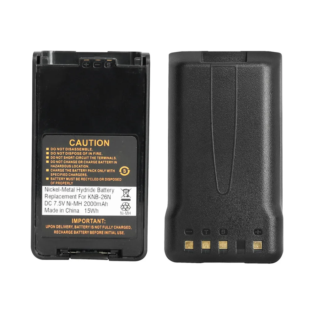 KNB-26N Ni-MH Walkie Talkie Battery For Kenwood TK3360 TK2160 TK2140 ...