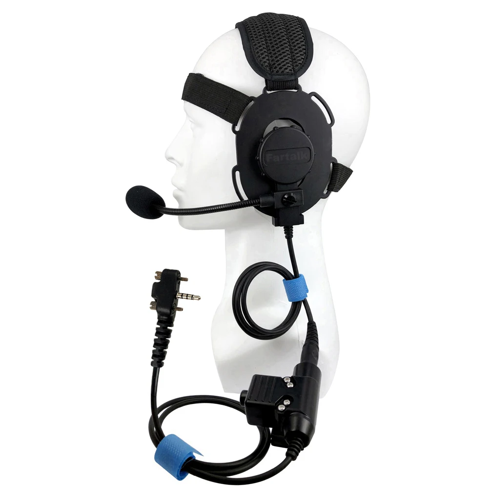 FT-03 Earphone U94 PTT Headset Mic For Vertex Standard VX131 VX230 ...